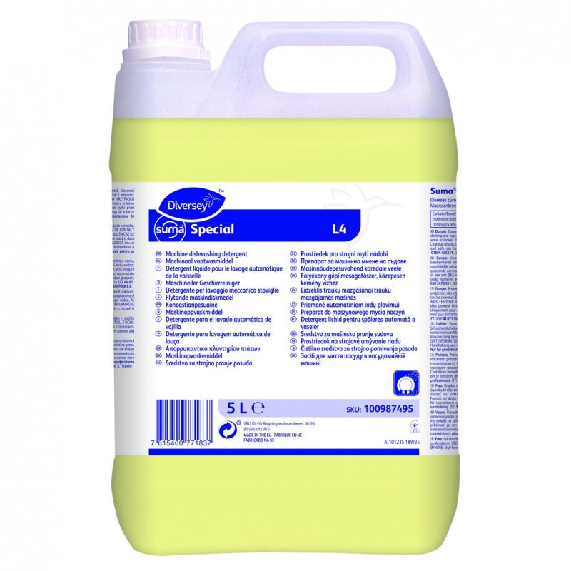 Suma Special L4 Dishwashing Detergent - Needlers Food Industry Specialist