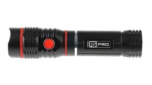 RS PRO LED Torch Black - Needlers Food Industry Specialist