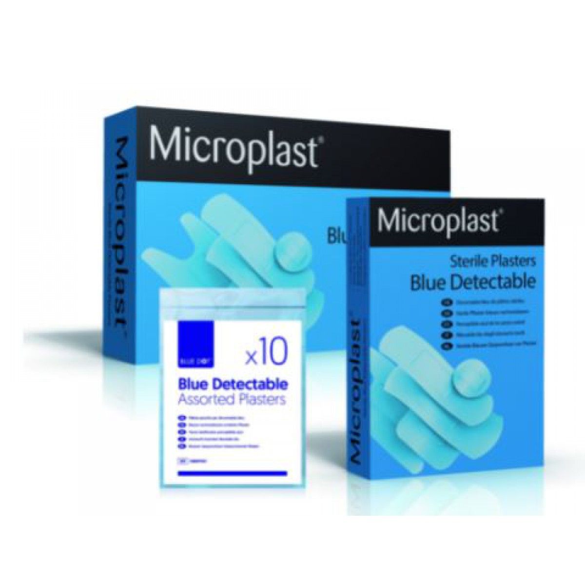Microplast Blue Metal Detectable Plasters - Needlers Food Industry ...