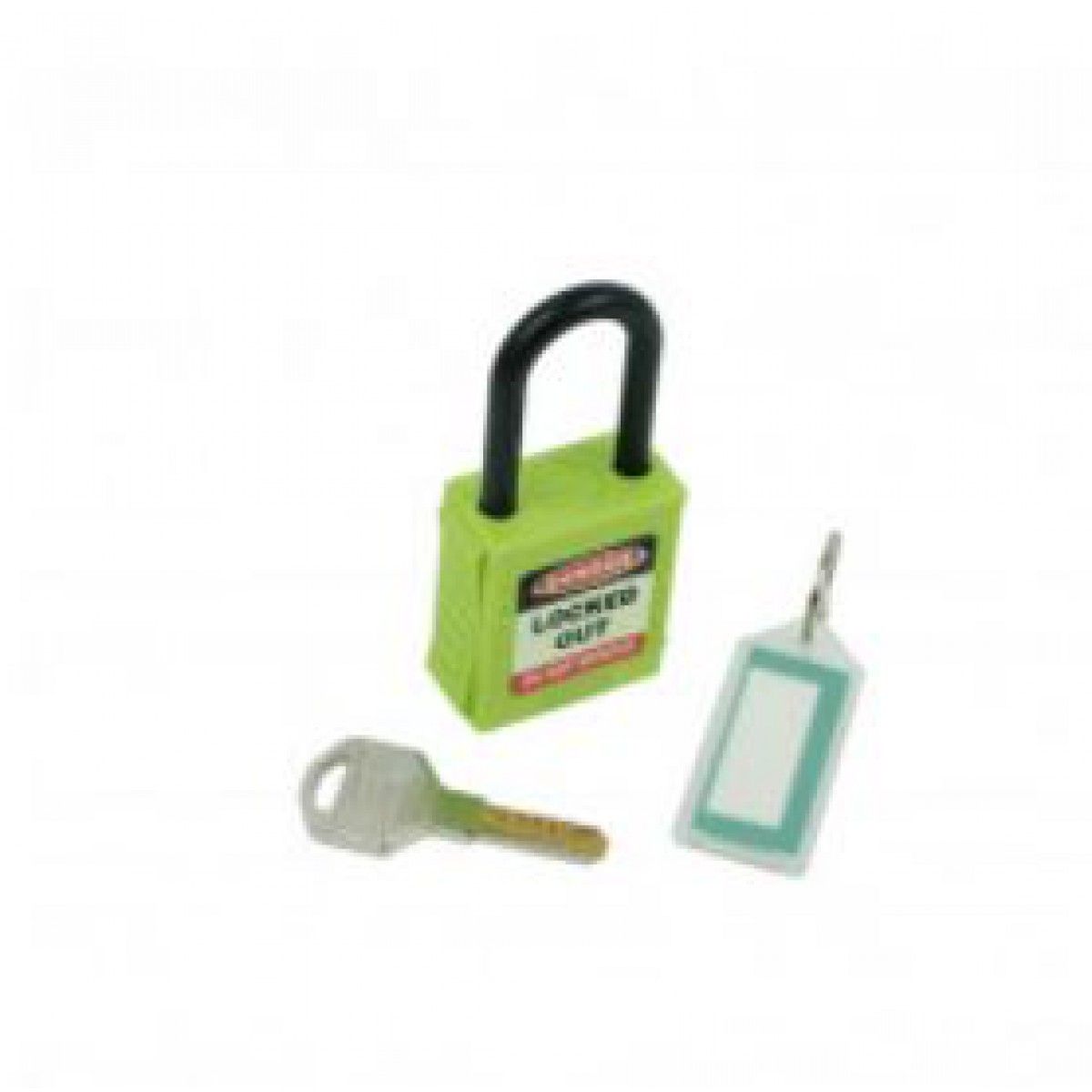 Dielectric Green Nylon Safety Lockout Padlock (Non Conductive ...