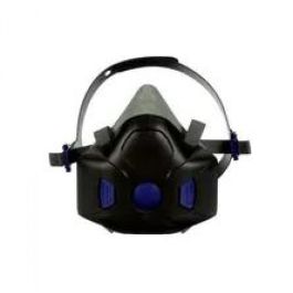 3M Secure click Half Mask reusable respirator with speaking diaphram ...
